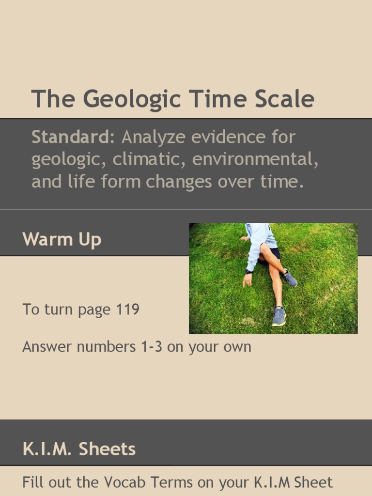 The Geologic Time Scale: Standard: Analyze Evidence For | PDF ...