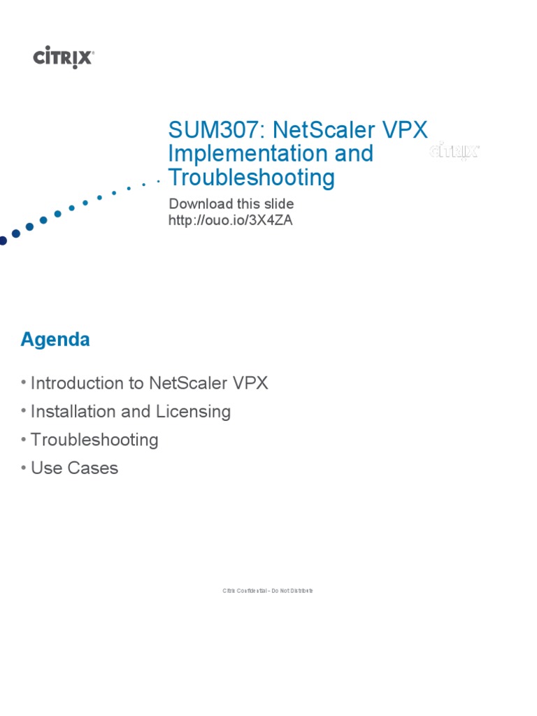Netscaler VPX Implementation and Troubleshooting | PDF | Computer ...