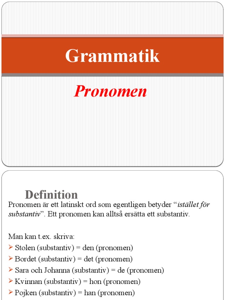 Pronomen PP | PDF