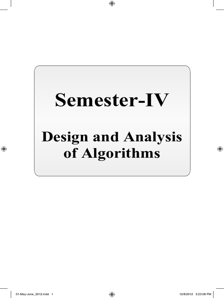 3 Design And Analysis Of Algorithms Pdf Recurrence Relation Theoretical Computer Science