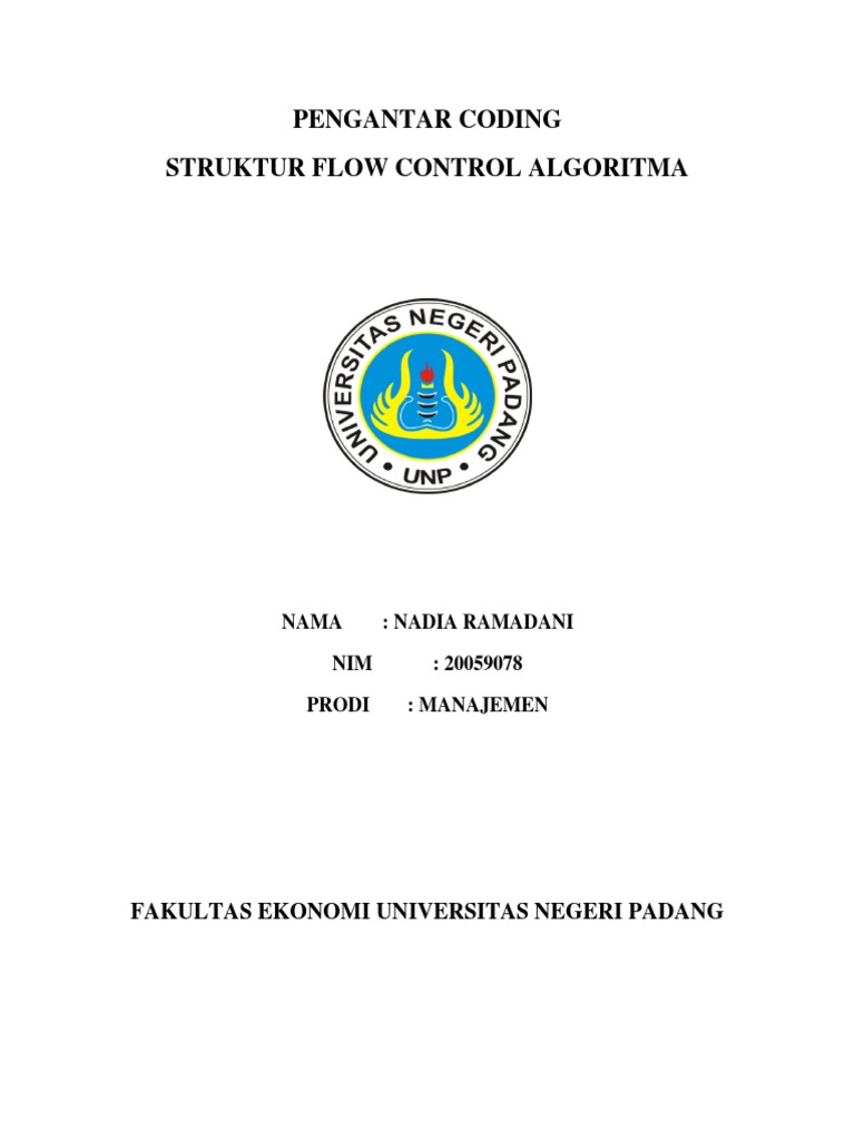 Nadia Ramadani - 20059078 - Pengantar - Coding | PDF
