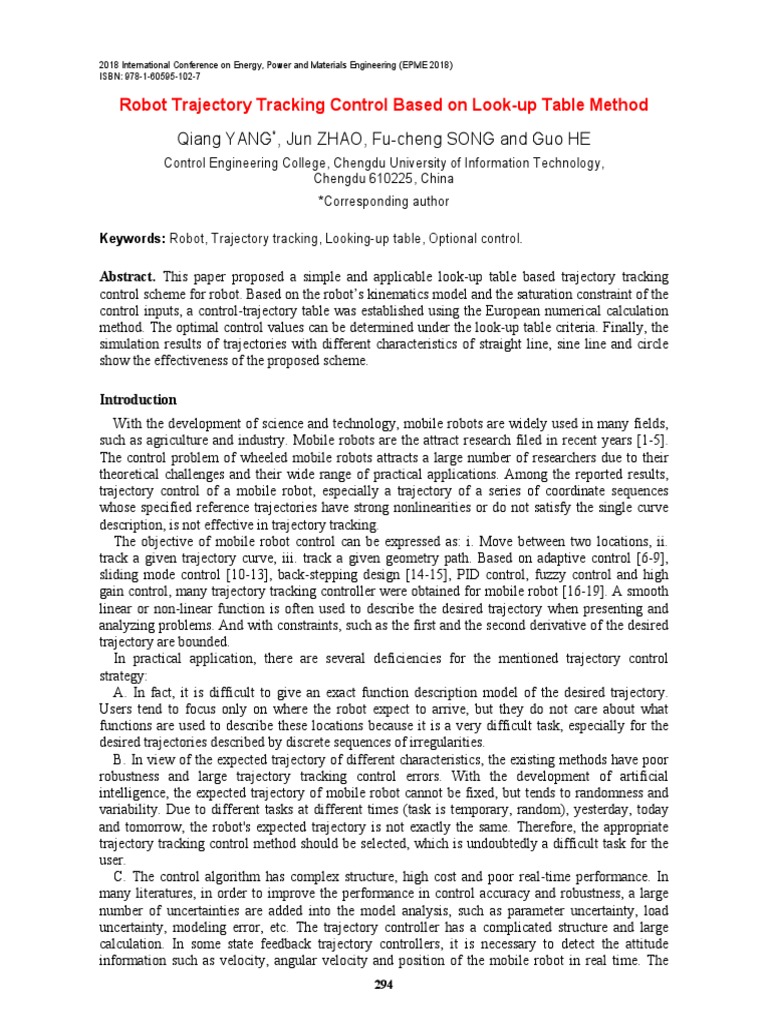 Lookup Tables | PDF | Control Theory | Systems Engineering