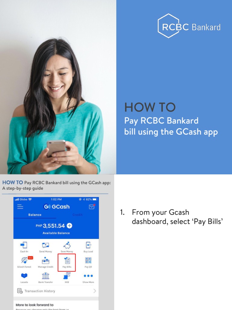 How To: Pay RCBC Bankard Bill Using The Gcash App | PDF | Payments ...