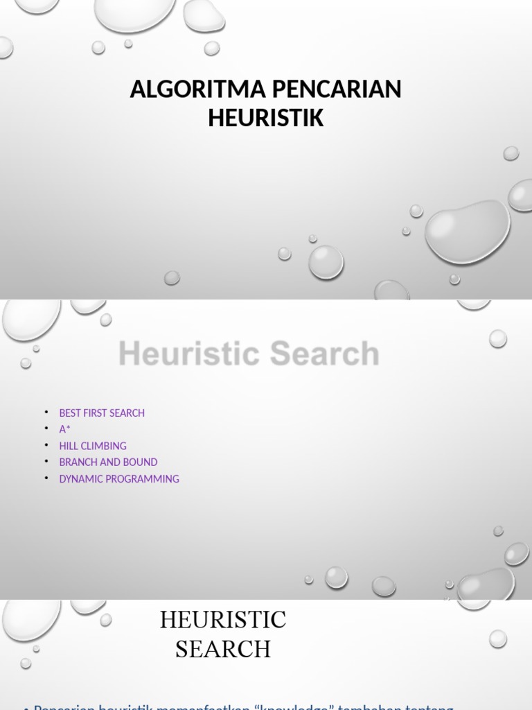 Algoritma Pencarian Heuristik | PDF