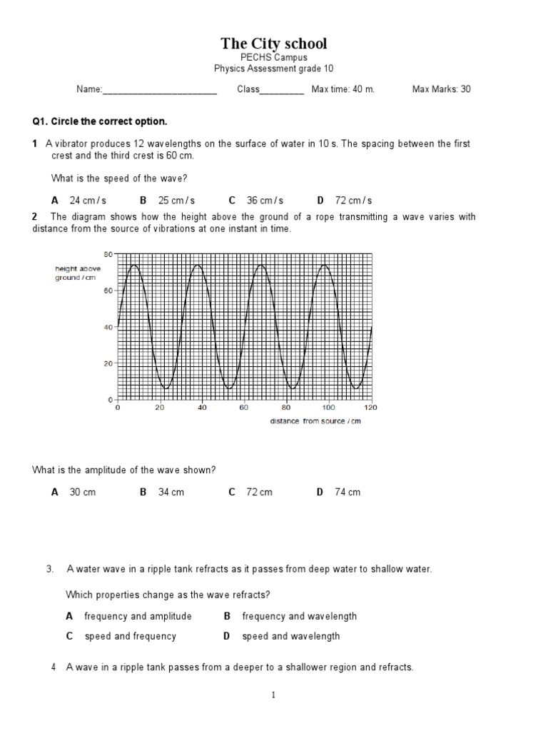 The City School: Q1. Circle The Correct Option | Download Free PDF ...