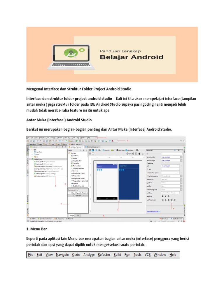 Mengenal Interface Dan Struktur Folder Project Android Studio | PDF Mengenal Interface Dan Struktur Folder Project Android Studio | PDF
