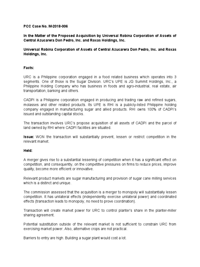 PCC Case No. M-2018-006 | PDF