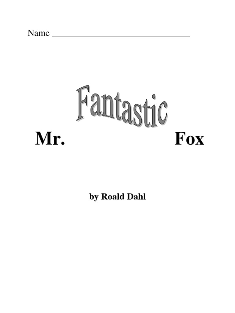 Fantastic MR Fox | PDF | Reading (Process)