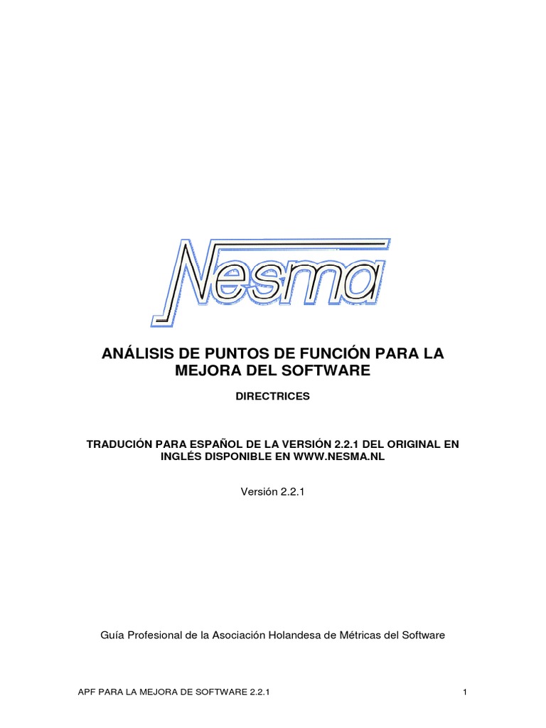 APF para La Mejora Del Software | PDF | Software | Información