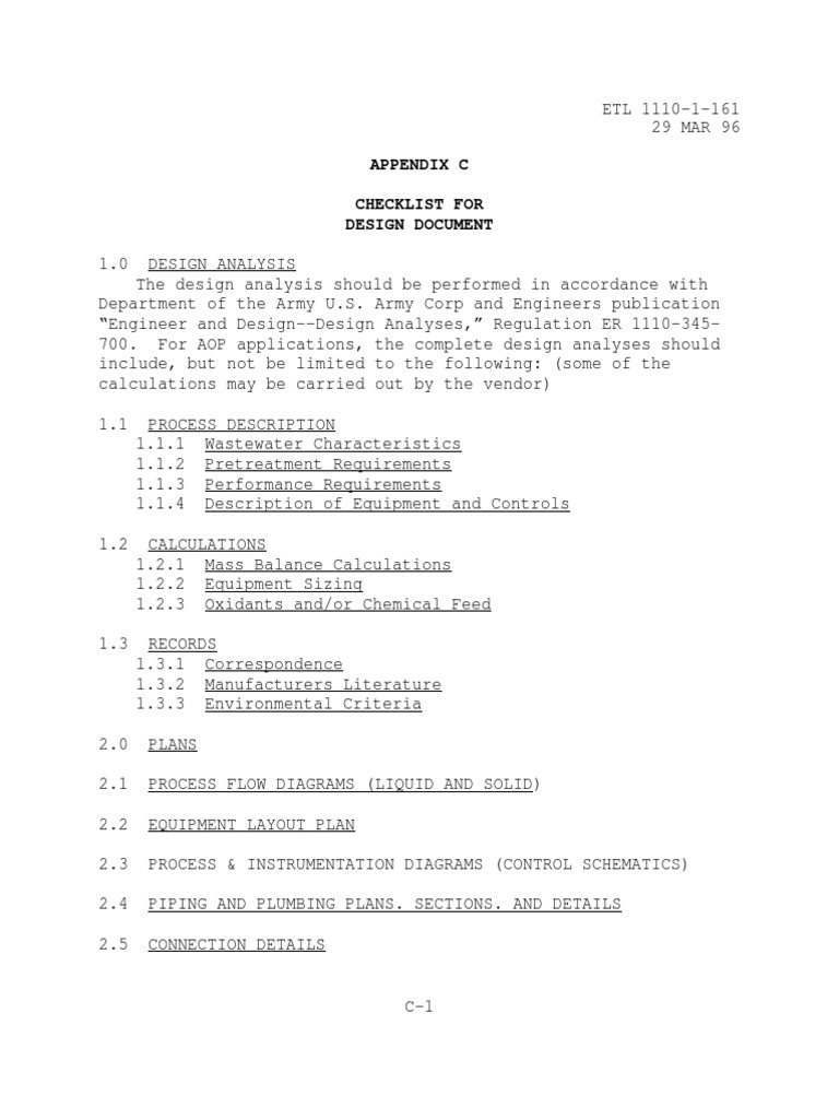 Appendix C | PDF | Specification (Technical Standard) | Design