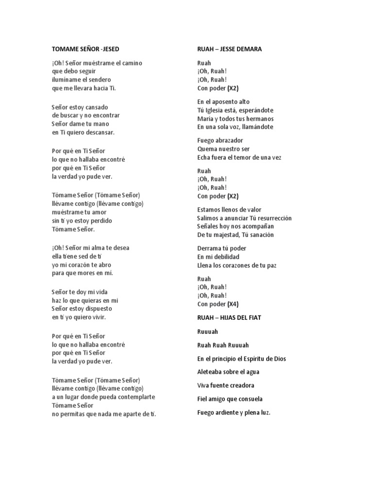 Canciones Semana Santa | PDF | Religión y creencia