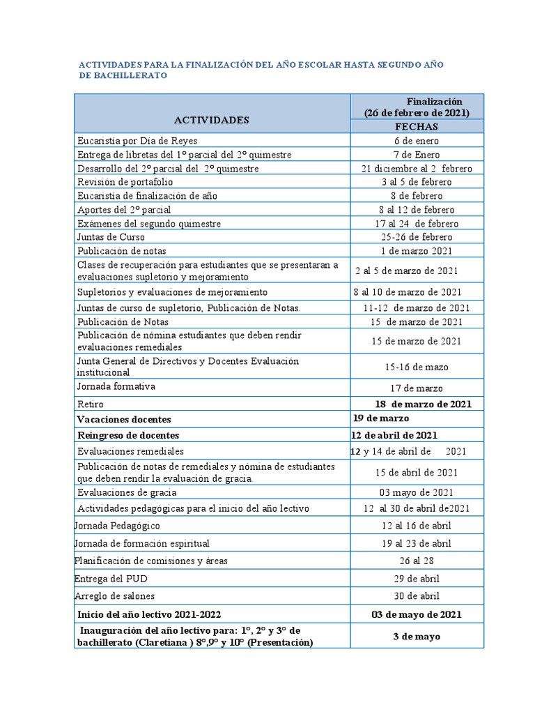 Actividades para La Finalización Del Año Escolar Hasta Segundo Año de ...