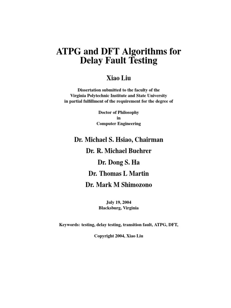 Atpg DFT Algorithm | PDF | Electronic Design | Electronic Engineering