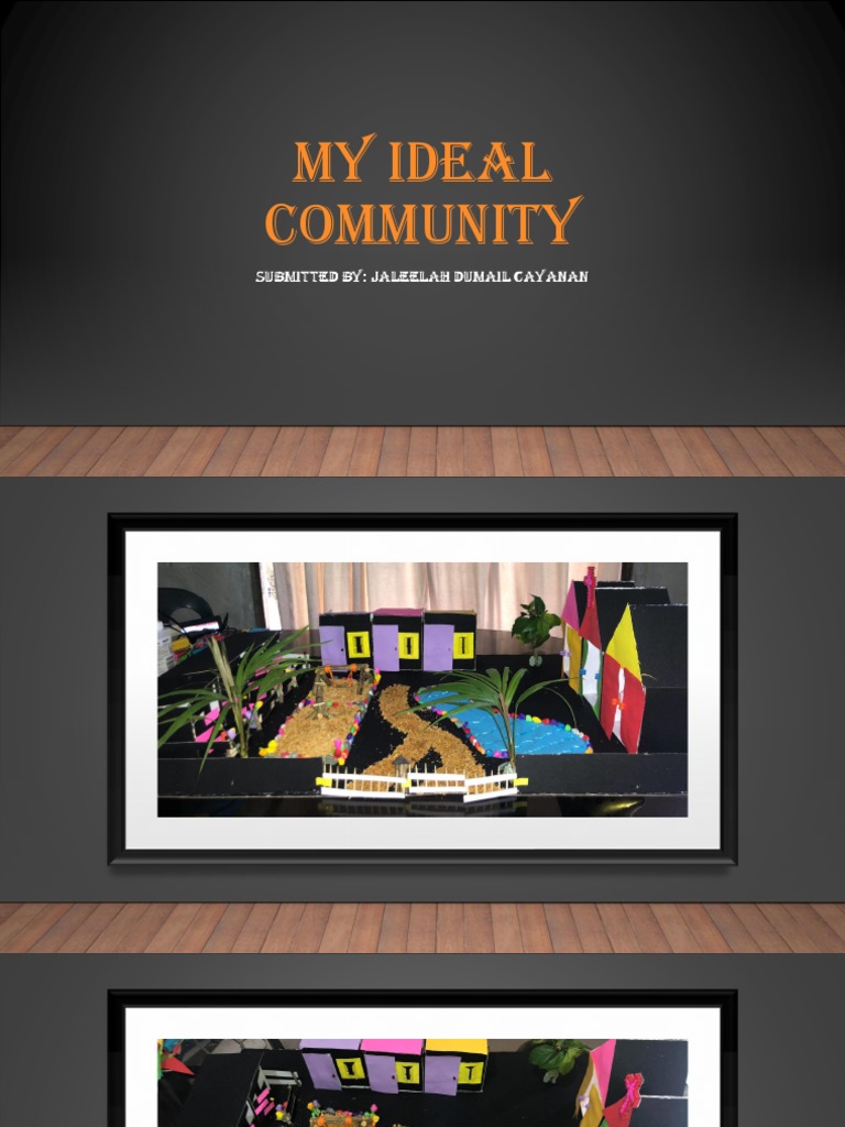 My Ideal Community: Submitted By: Jaleelah Dumail Cayanan | PDF