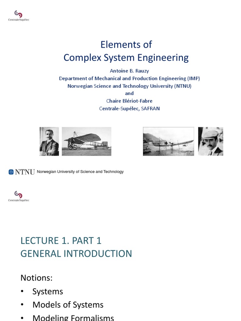 Elements of Complex System Engineering | Download Free PDF | Conceptual ...