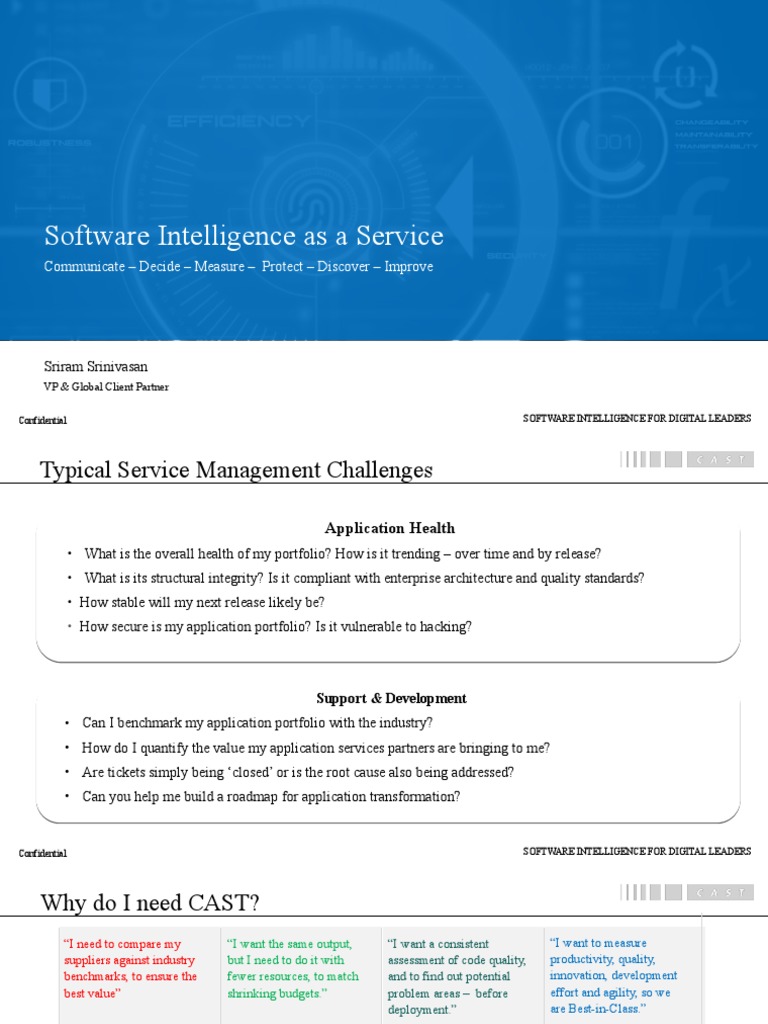 Software Intelligence As A Service: Communicate - Decide - Measure ...