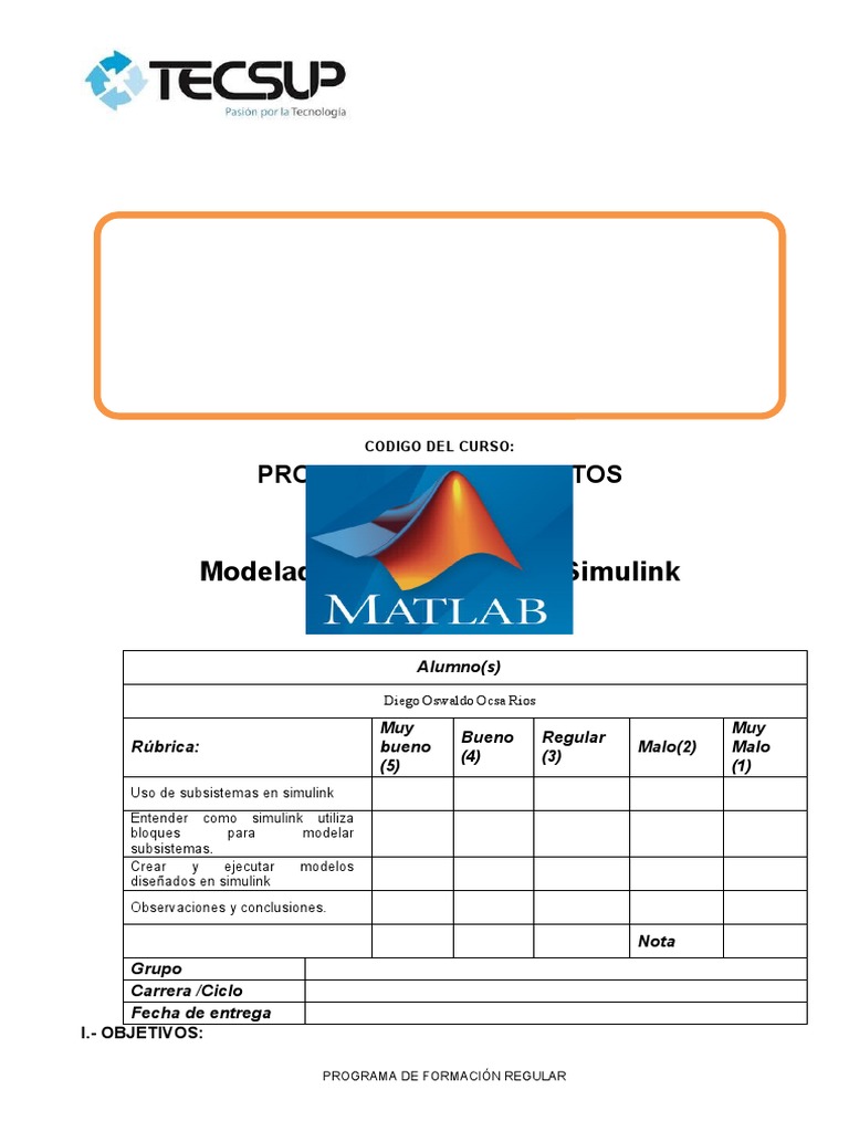 Modelamiento en Simulink MATLAB | PDF | Corriente eléctrica | Motor ...