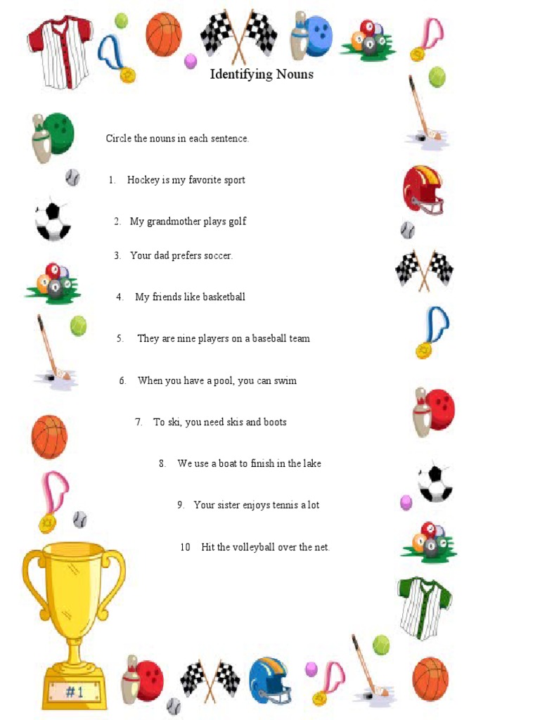 Noun Identification Exercises | PDF