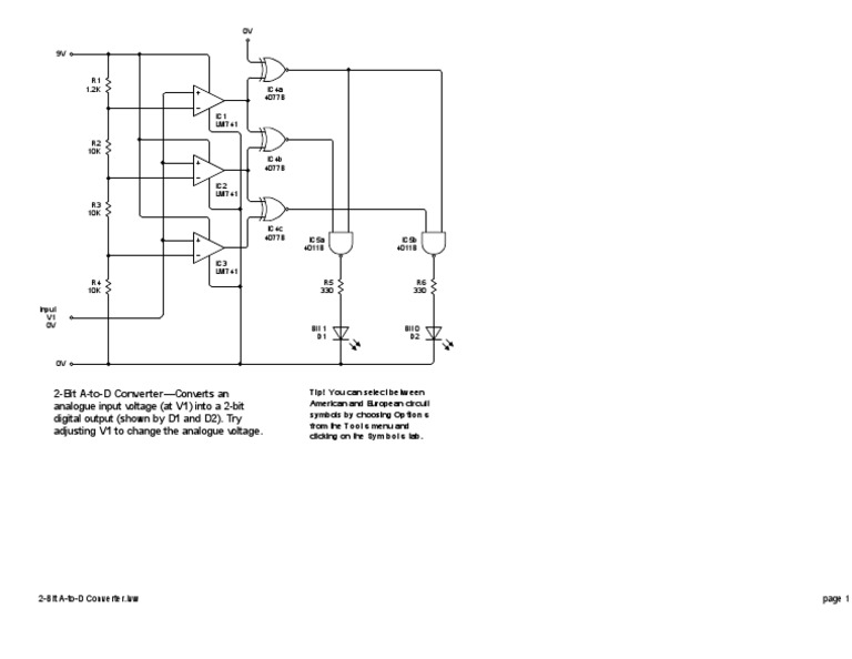 2-Bit A-to-D Converter | PDF