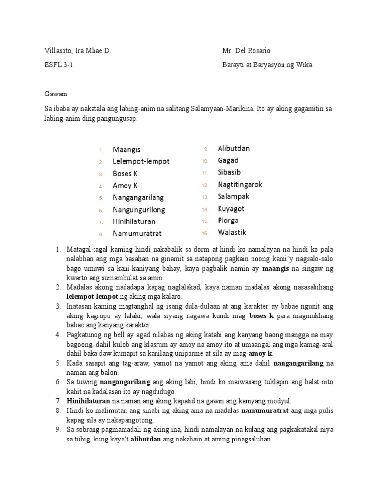 Salamyaan Marikina | PDF