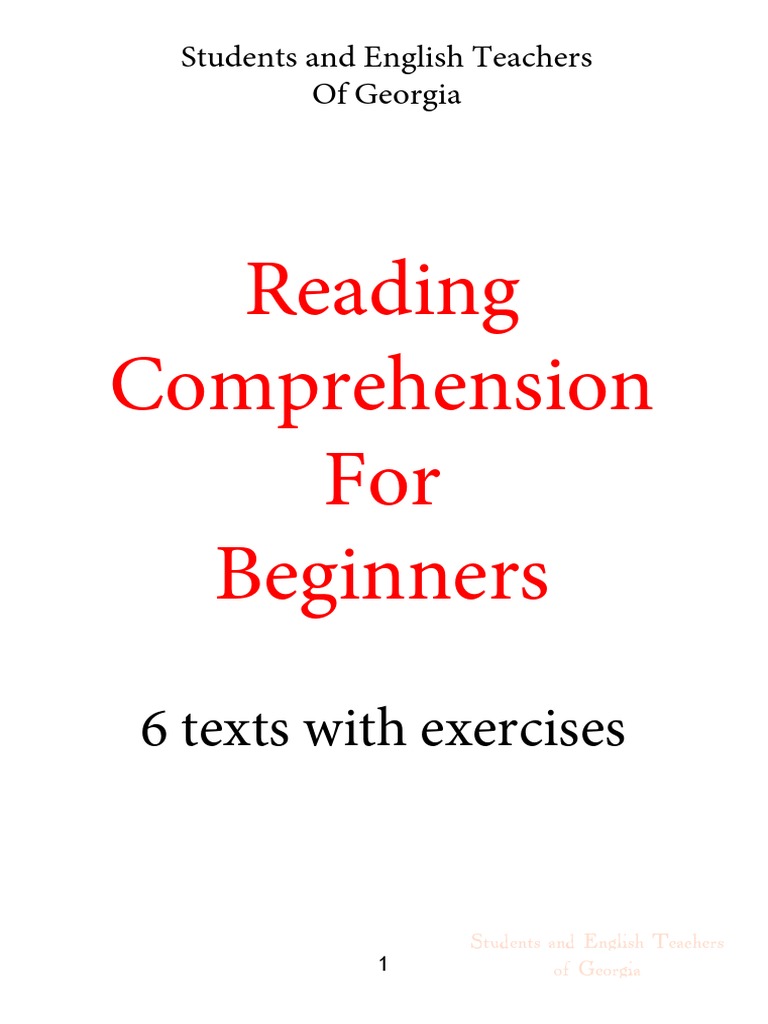Reading Comprehension For Beginners | PDF | Reading Comprehension
