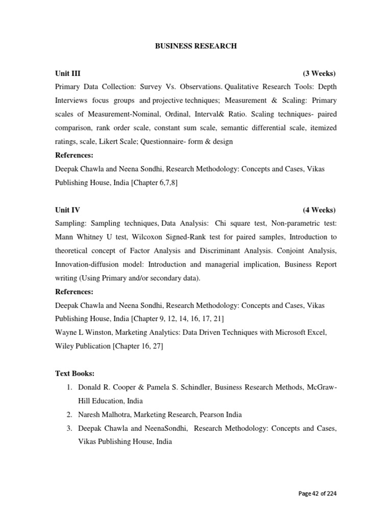 Research Methodology BMS Syllabus | PDF | Level Of Measurement | Likert ...