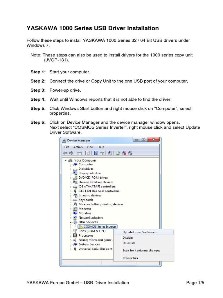 USB Driver Installation Instructions | PDF | Computers