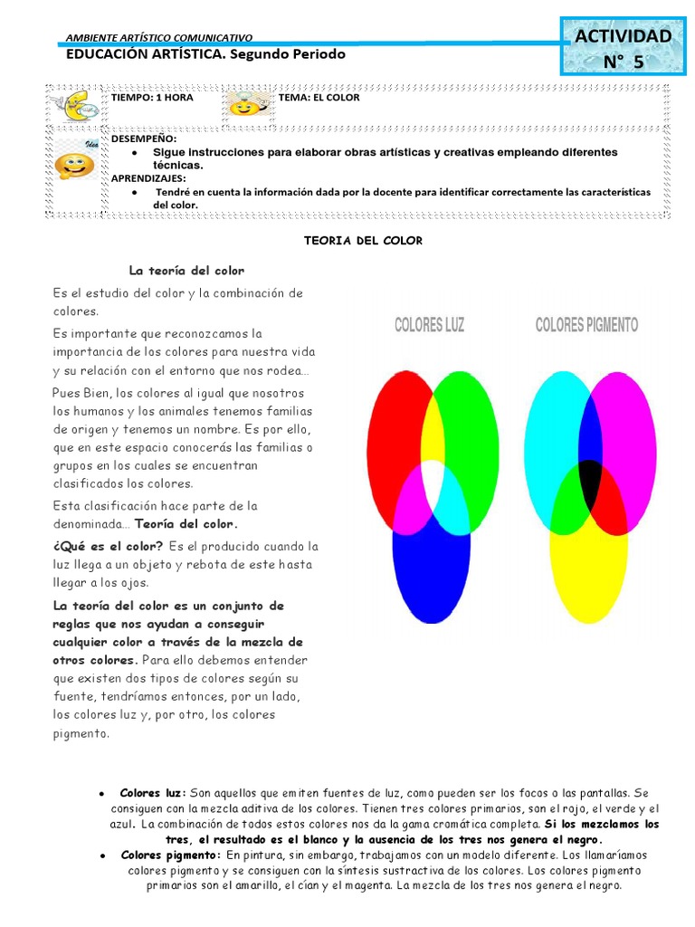 Guias#5 Semana 3-7 Mayo | PDF | Sustracción | Color