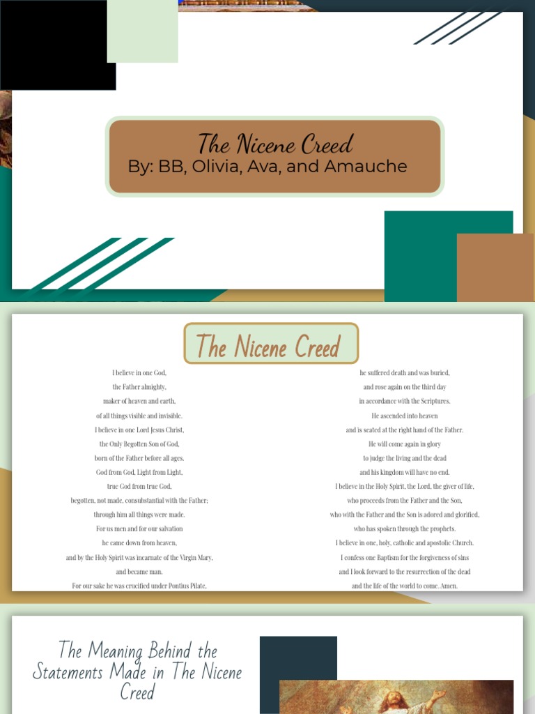 Understanding the Nicene Creed | PDF | God The Father | Ancient ...