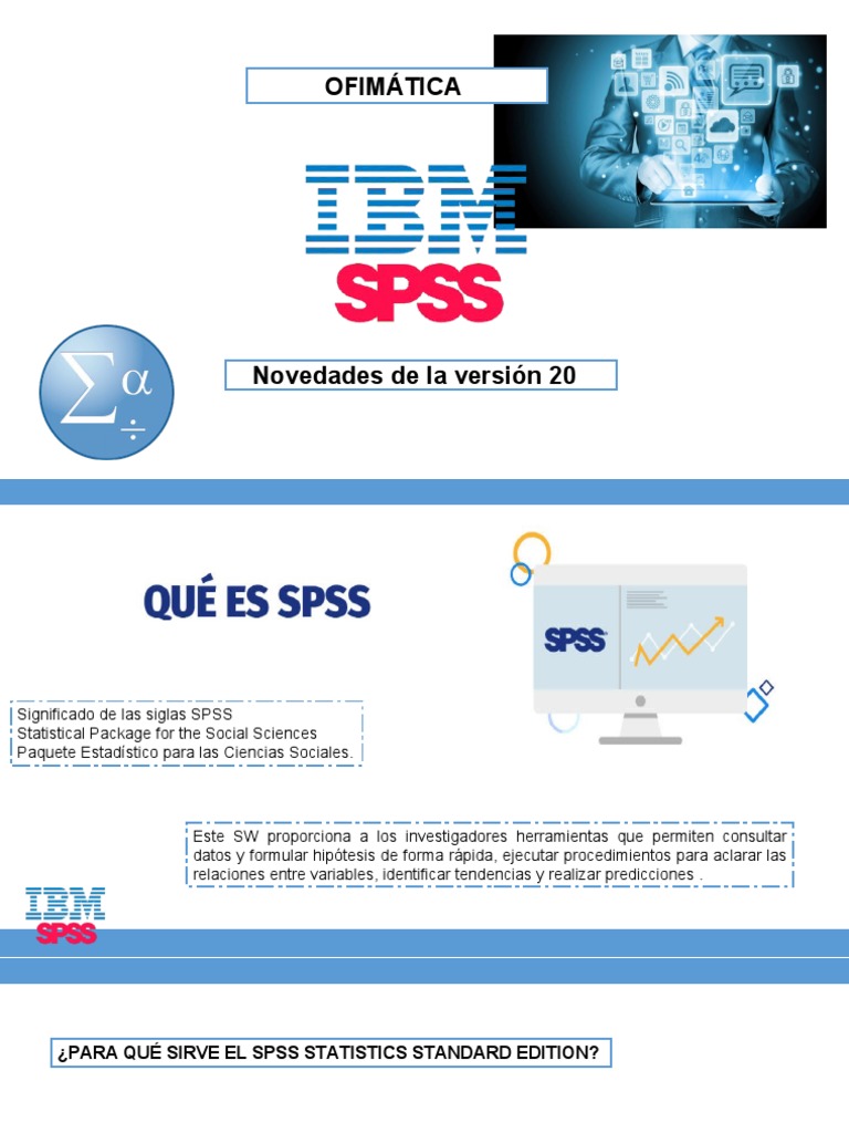 Novedades SPSS Versión 20 | PDF | Spss | Ingeniería de software