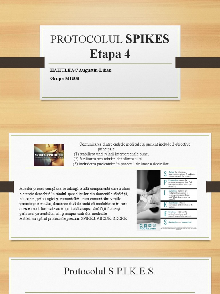 Protocolul SPIKES 4 | PDF