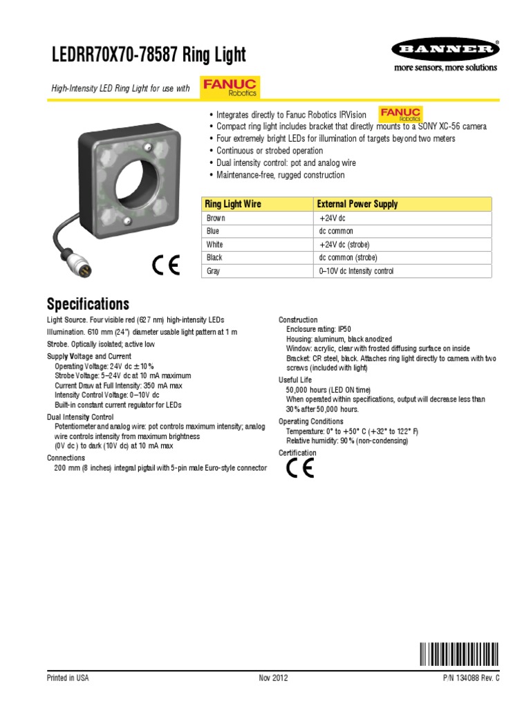 LED Ledrr70x70-78587 Datasheet | PDF | Light Emitting Diode ...