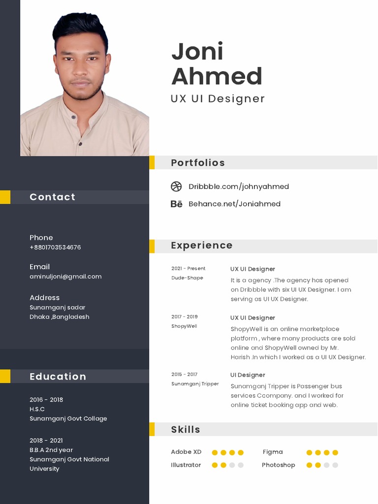 Joni Ahmed: UX UI Designer | PDF
