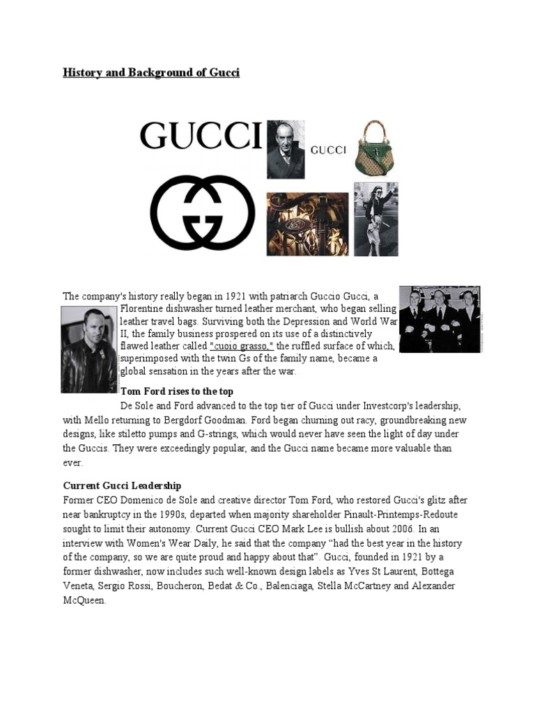 The Rise of Gucci: A History of Strategic Revitalization and Luxury ...