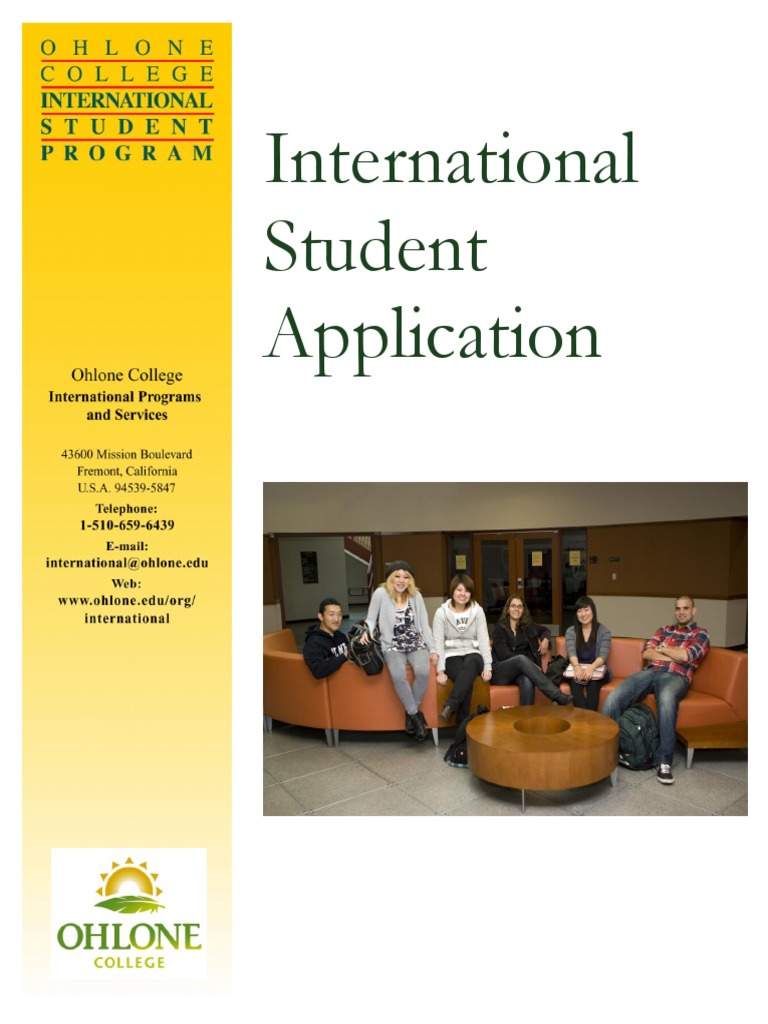 Ohlone College International Student Application | PDF | Credit Card ...