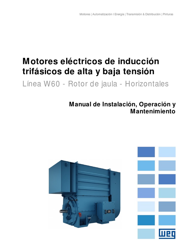 Manual WEG Motor W60: Instalación y Mantenimiento | PDF | Rodamiento ...