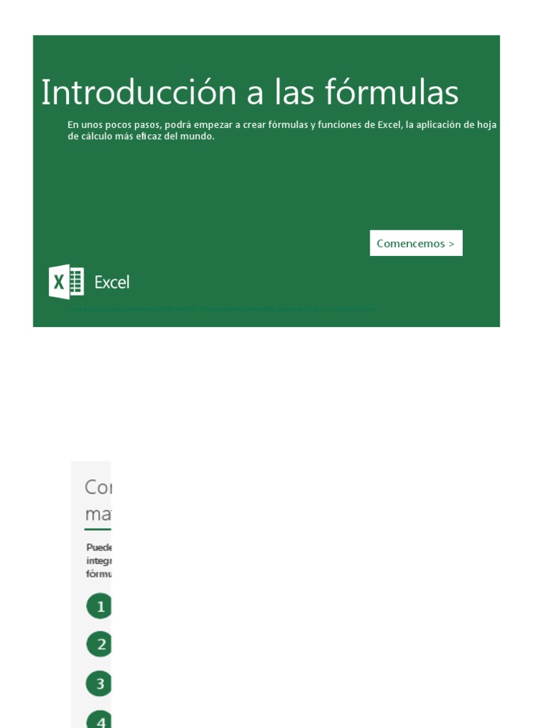 Excel - Tutorial de Fórmulas y Funciones | PDF | Microsoft Excel ...