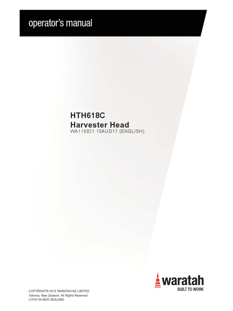 616C Operator Manual | PDF | Safety | Nature