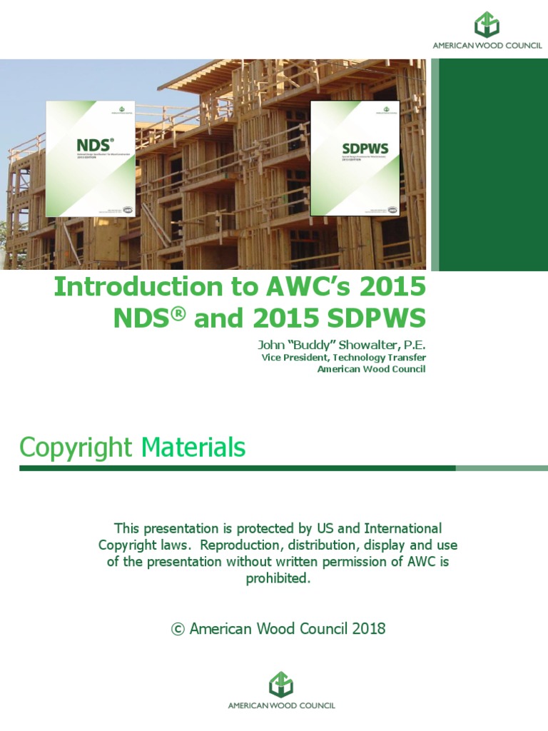 2015 NDS | PDF | Lumber | Civil Engineering