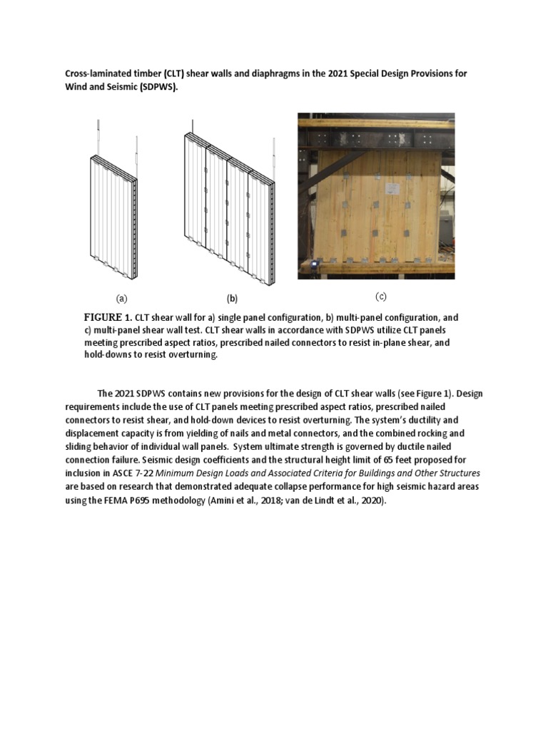 Cross-Laminated Timber (CLT) Shear Walls and Diaphragms in The 2021 ...