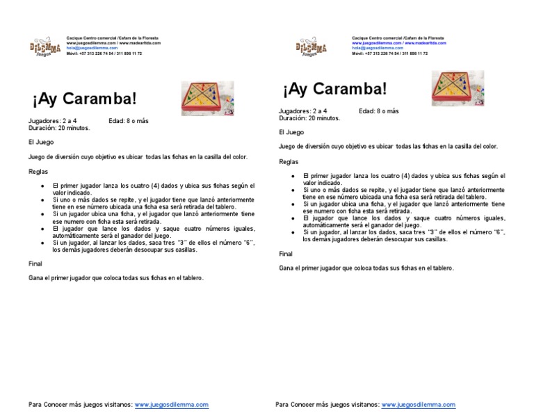 ¡Ay Caramba! | PDF | Juegos competitivos | Deportes