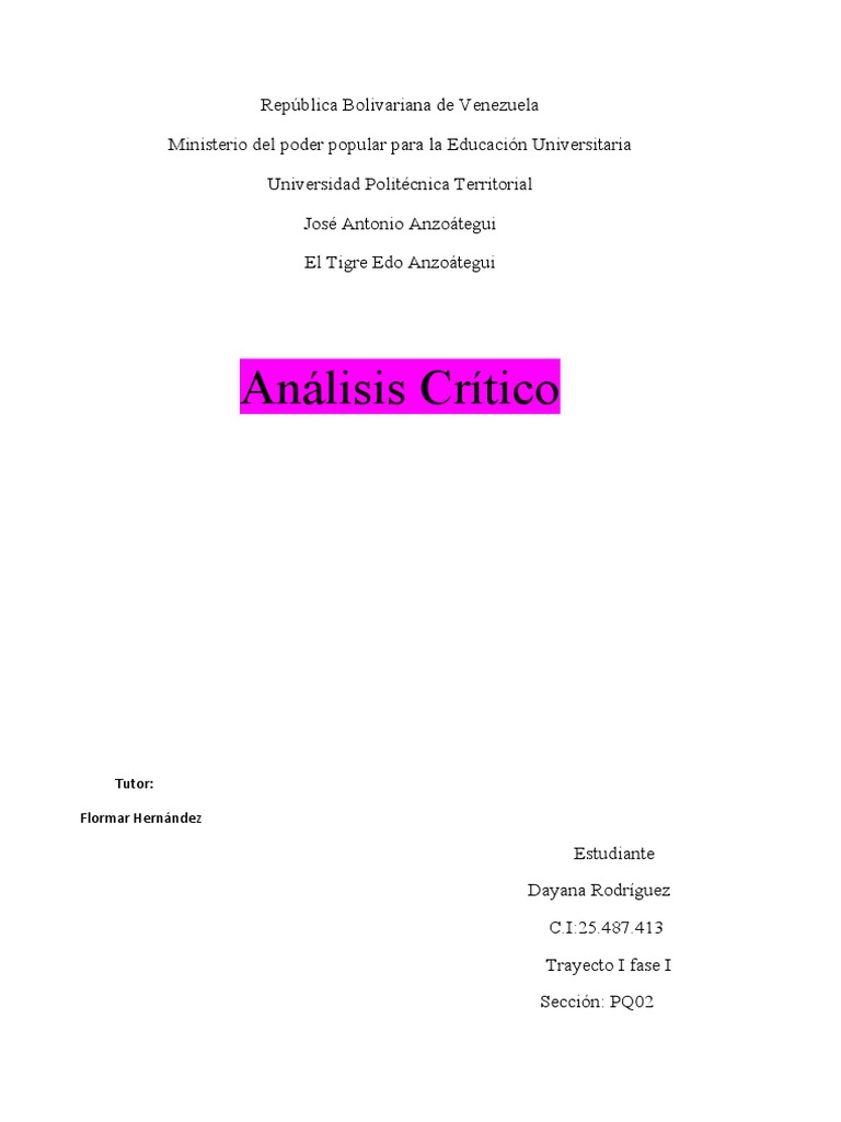 Analisis Critico Lab | PDF | Estadísticas | Estrés (biología)