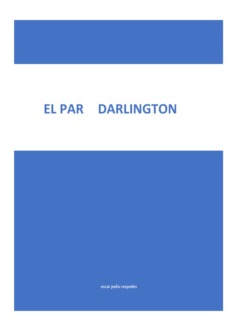 Informe Par Darlington | PDF | Transistor | Transistor de unión bipolar