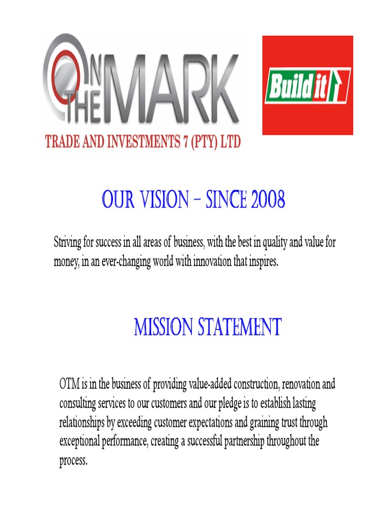 OTM Company Profile 2021 | PDF | Economic Sectors | Economies