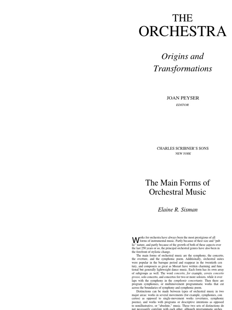Orchestra: Origins and Transformations | PDF | Concerto | Symphony