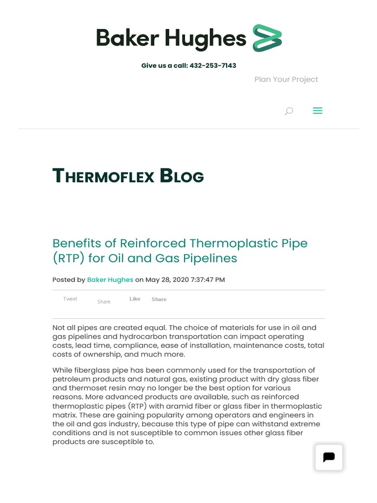 Benefits of Reinforced Thermoplastic Pipe (RTP) For Oil and Gas ...