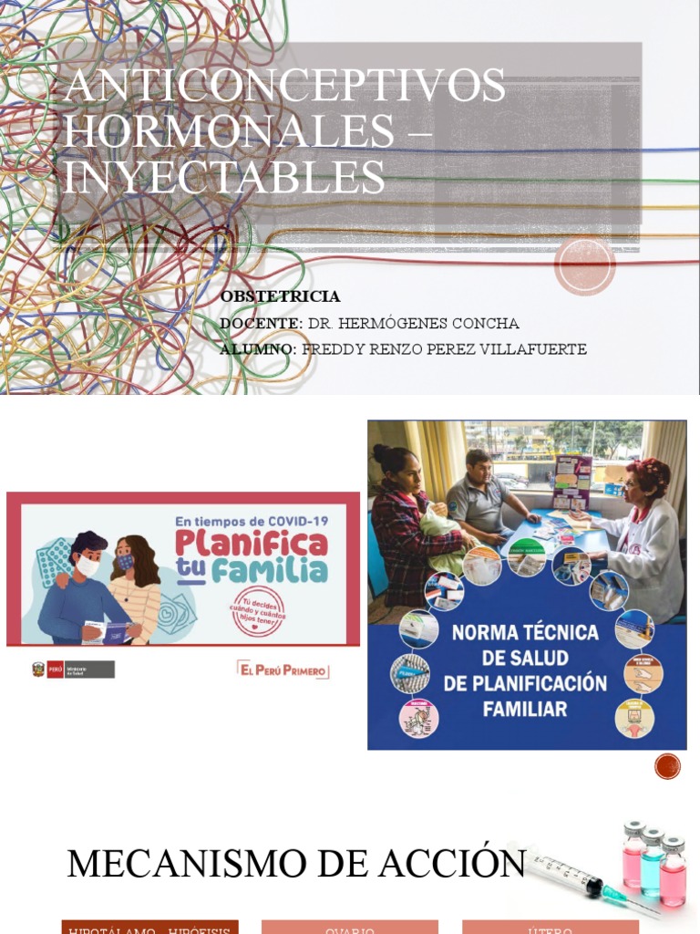 Anticonceptivos Hormonales - Inyectables | PDF | Rtt | Mamíferos Hembras
