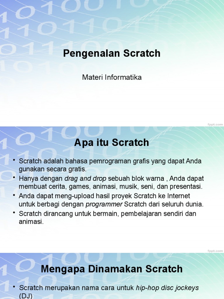 Pengenalan Scratch | PDF | Game & Aktivitas | Komputer