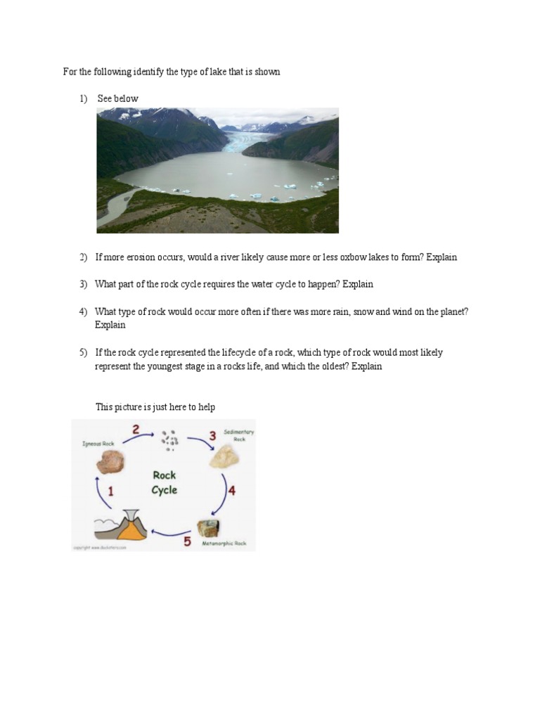 Erosion's Role in Water and Rock Cycles | PDF