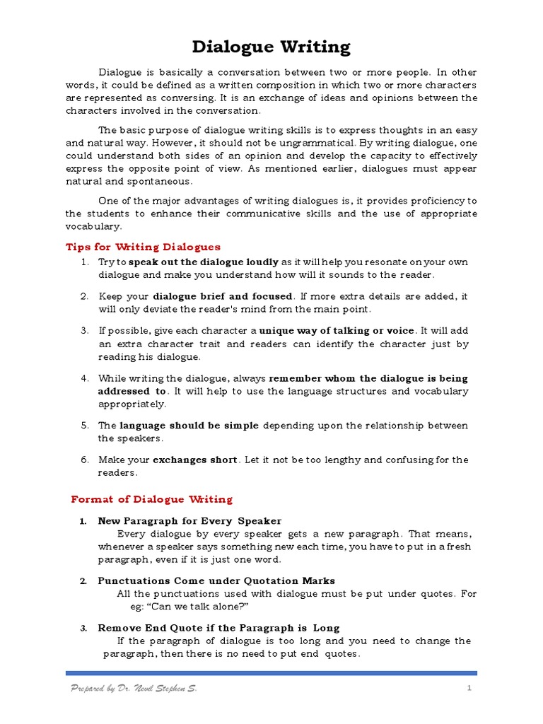 Dialogue Writing How To Write Dialogue That Doesn't Drag – Right